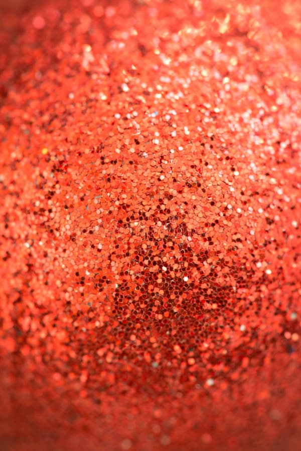 Glitter Texture of a Red Christmas Ball Stock Photo - Image of ...