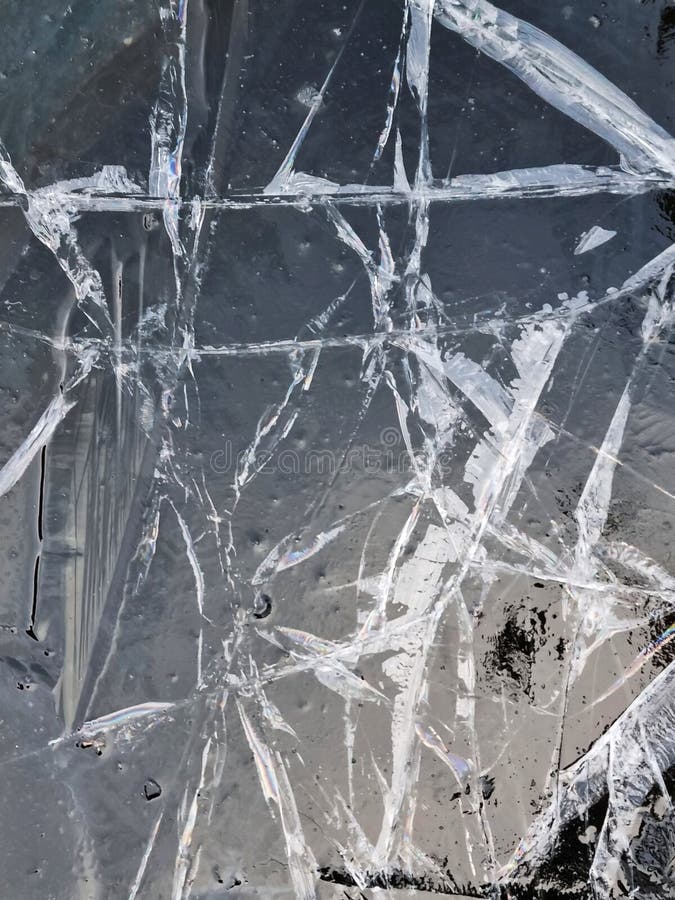 Glitter of Water in the Ice Hole. Ice and Water Texture Stock Photo ...