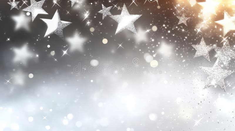 A Glittering Background of Shimmering Stars Against a Softly ...