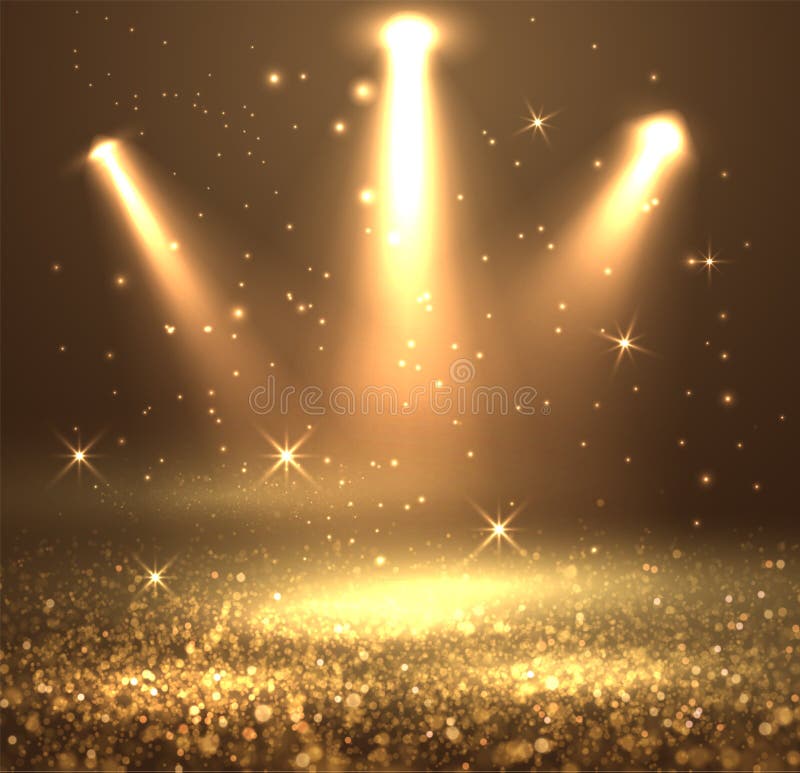 Glittering Dust Spotlight Vector Eps10. Stock Vector - Illustration of ...