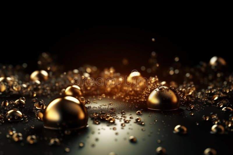 Glittering Gold Dust Background on a Dark Background with Gold ...