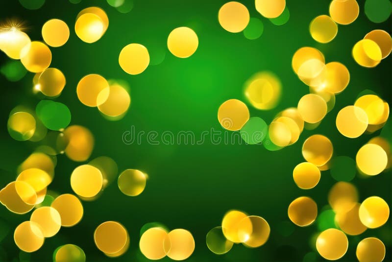 Glittering Gold Powder on a Green Background Stock Illustration ...