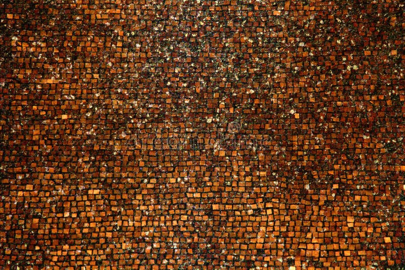 Glittering, Golden Red, Blocks Pattern Wall Background, Rough Luxury ...