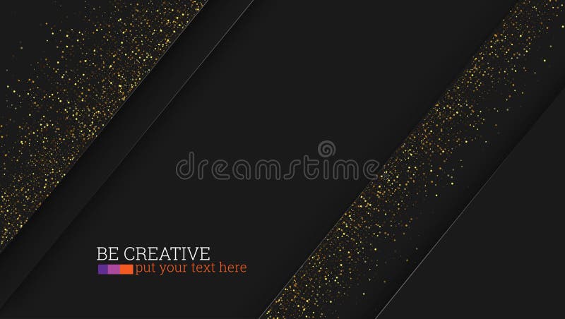 Glittering Golden Texture on Simple Forms Shimmering Effect Stock ...
