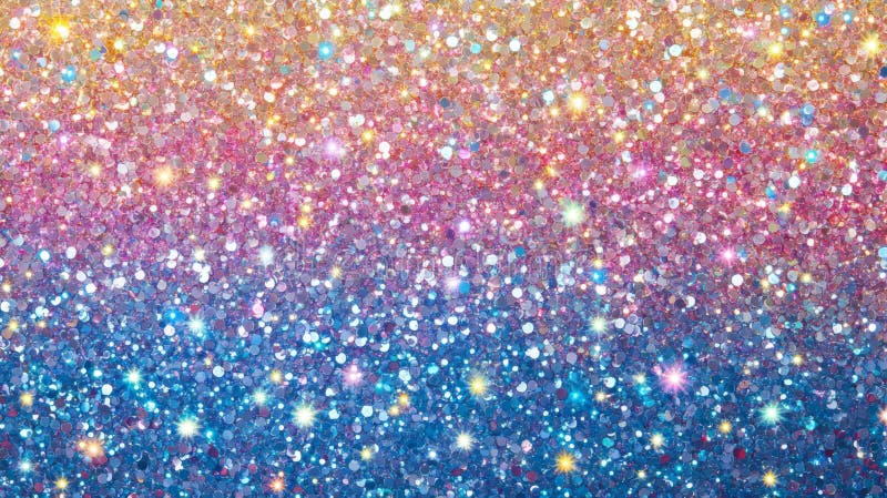 Glittering Gradient Background of Pink Blue and Gold Stock Illustration ...