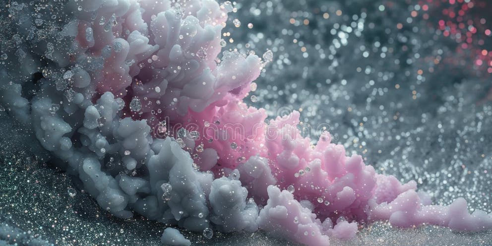 Glittering Gray Particles Texture Background. Stock Photo - Image of ...