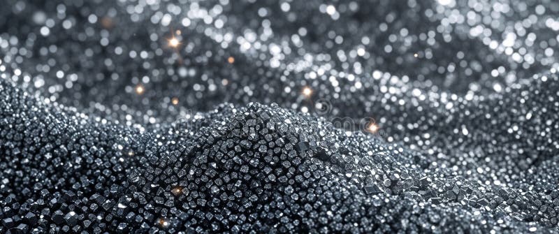 Glittering Gray Particles Texture Background. Stock Image - Image of ...