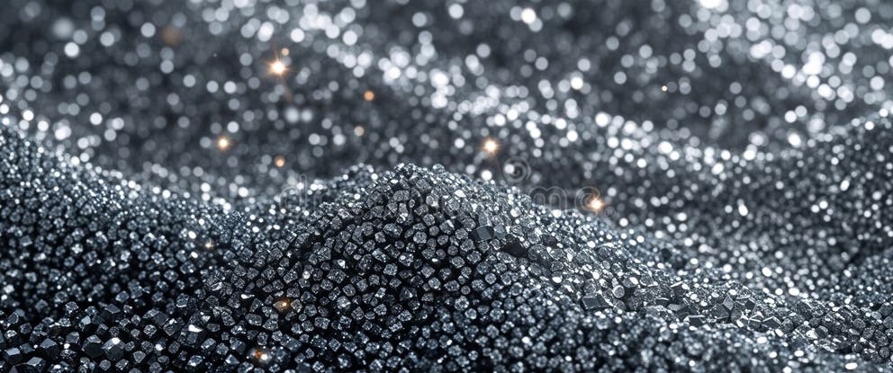 Glittering Gray Particles Texture Background. Stock Image - Image of ...