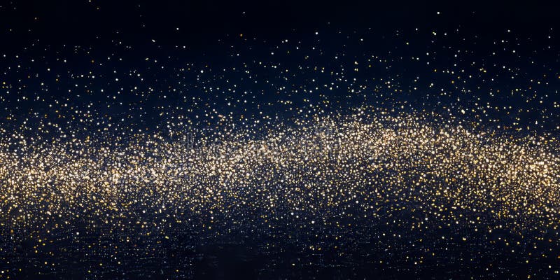 A Glittering Midnight Blue Backdrop, with a Scattering of Deep ...