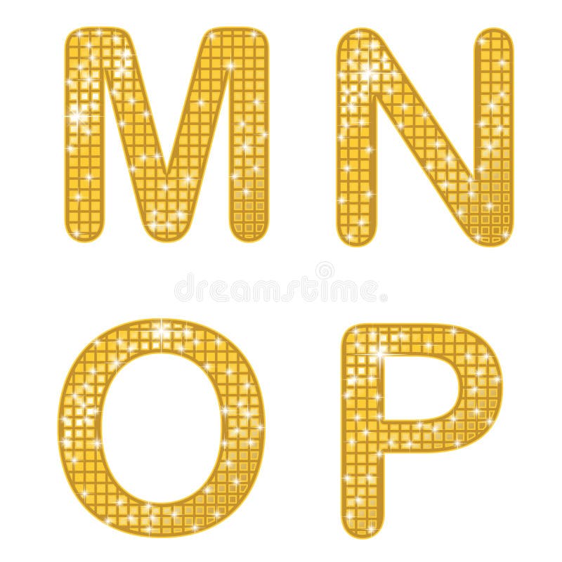 Glittering MNOP stock vector. Illustration of stars, shine - 31588727