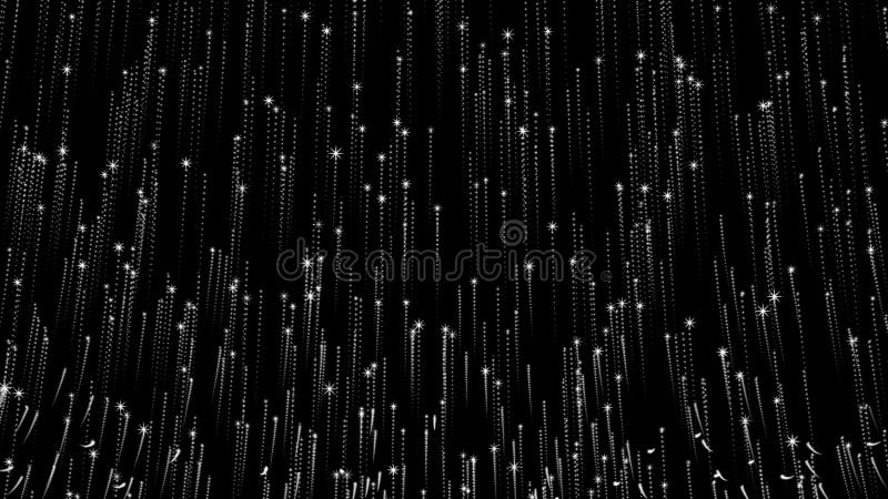 Glittering Particles Rising on a Black Background, Particles Stock ...