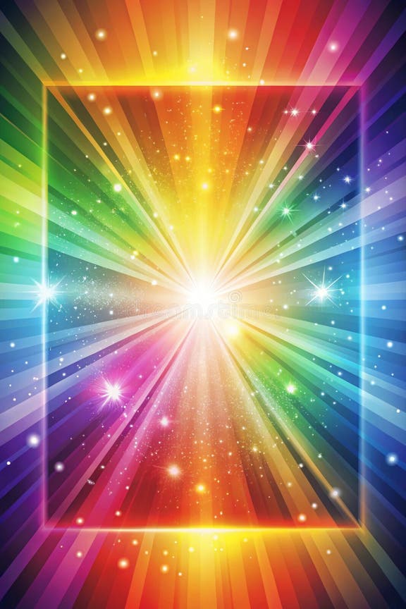 Glittering Prism Light with Gradation Effect Stock Illustration ...