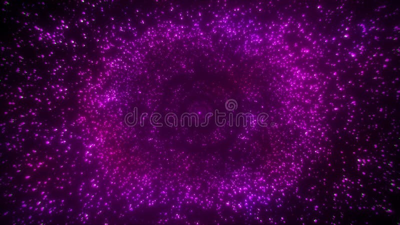 Purple Glowing Particles Rings Circles Loop Abstract Background Stock ...
