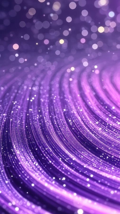 Glittering Purple Waves Create a Mesmerizing, Cosmic-like Visual ...