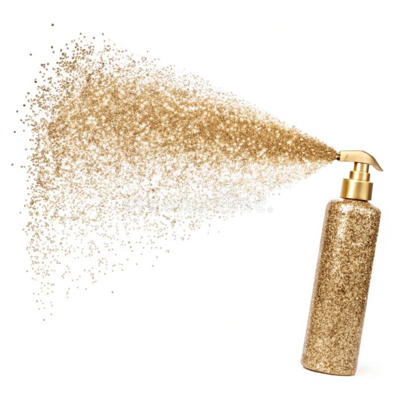 Glittering Sand Spray Vector Symbol Isolated on White Background Stock ...