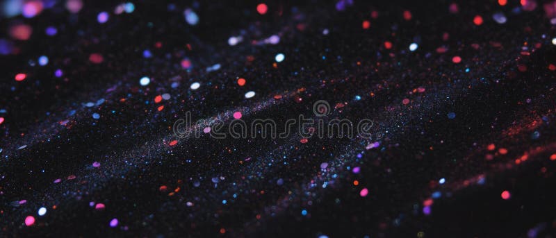 Glittering Texture with Scattered Particles on a Dark Background for ...