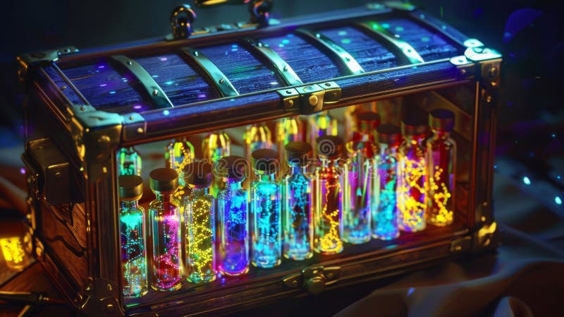 A Glittering Treasure Chest Filled with Vials of DNA that Hold ...