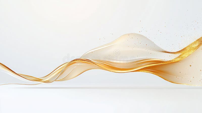 Glittering Waves of Gold: VIP Design Template with Vector Abstract ...