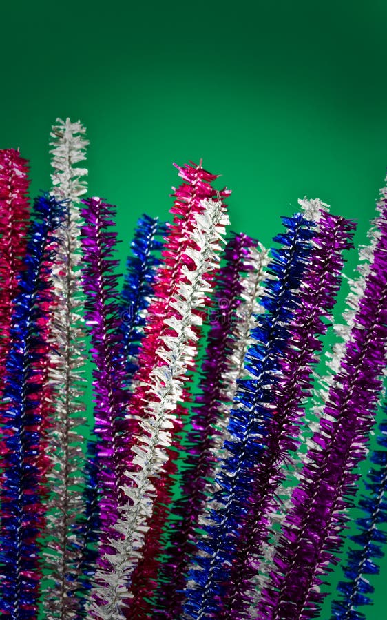 Glittery Pipe Cleaners stock photo. Image of metallic - 28166110