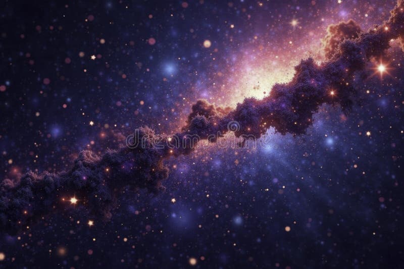 Glittery Cosmos Texture with Starry Night Sky Effect, Rust Grain ...