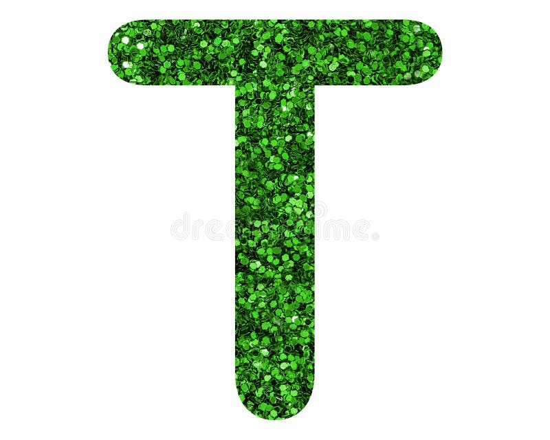 Glittery Green Letter C on a White Isolated Background Stock Photo ...