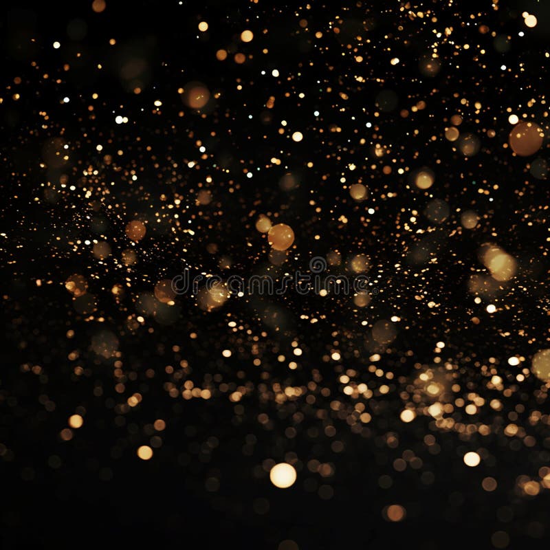 Glittery Particles on Black Background 5 Stock Photo - Image of light ...