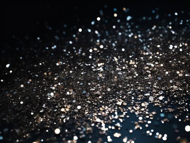 Glittery Sparkling Overlay with Tiny Shiny Snowflakes. Generative AI ...