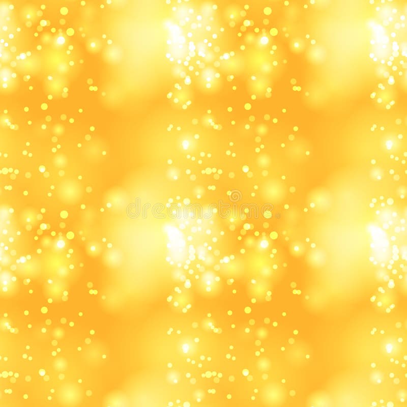 Glittery Vintage Yellow Seamless Pattern Stock Vector - Illustration of ...