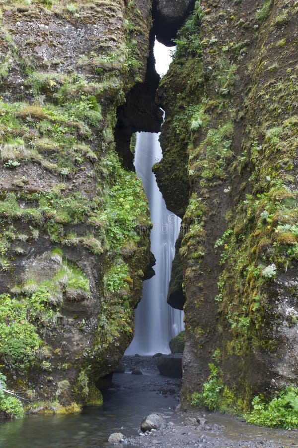 Gljufrabui Waterfall, Southern Iceland Stock Photo - Image of ...