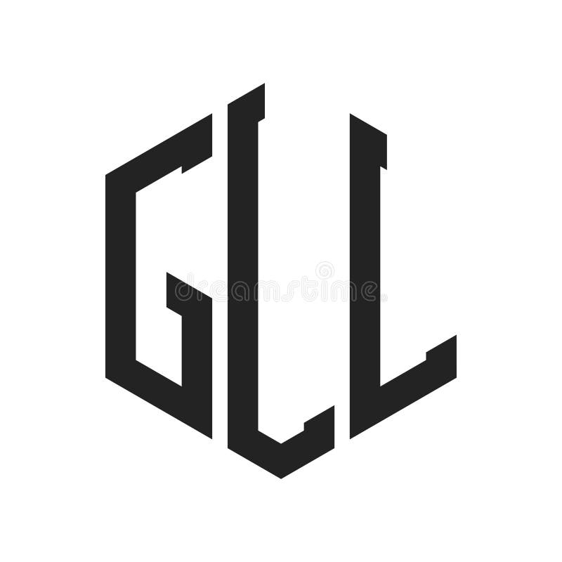 GLL Logo Design. Initial Letter GLL Monogram Logo Using Hexagon Shape ...