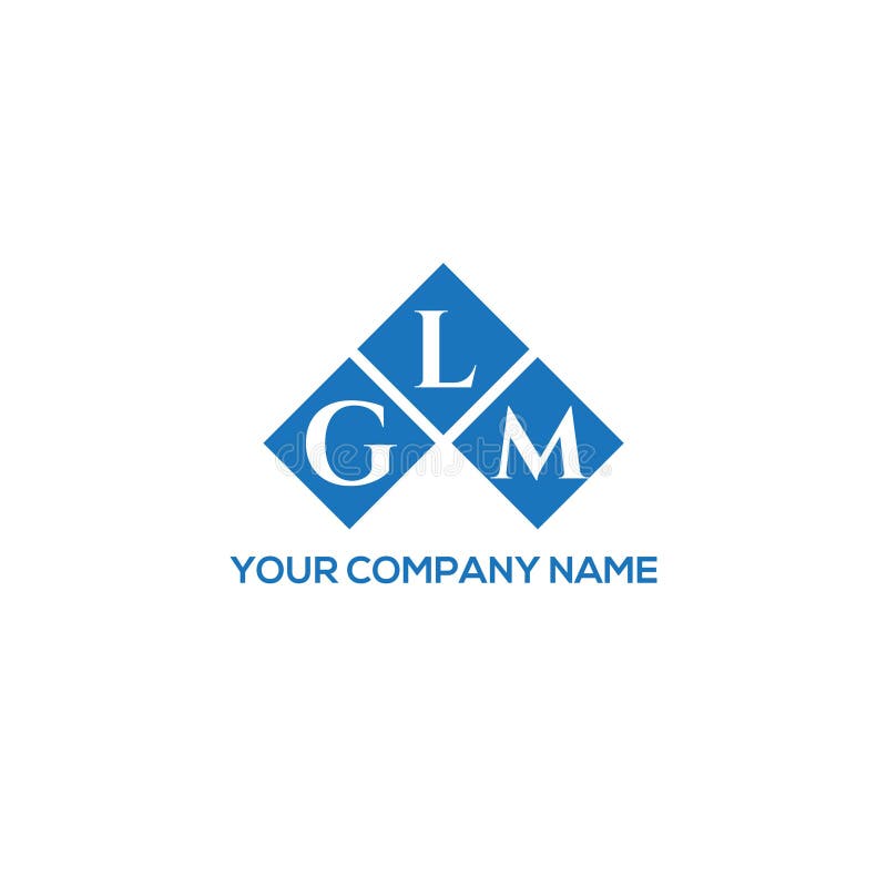 GLM Letter Logo Design on WHITE Background. GLM Creative Initials ...