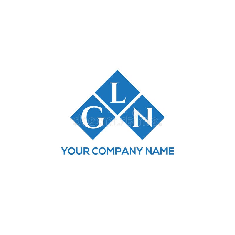 GLN Letter Logo Design on WHITE Background. GLN Creative Initials ...