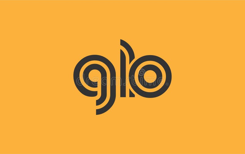 GLO Creative Unique Modern Letter Logo Design Stock Vector ...