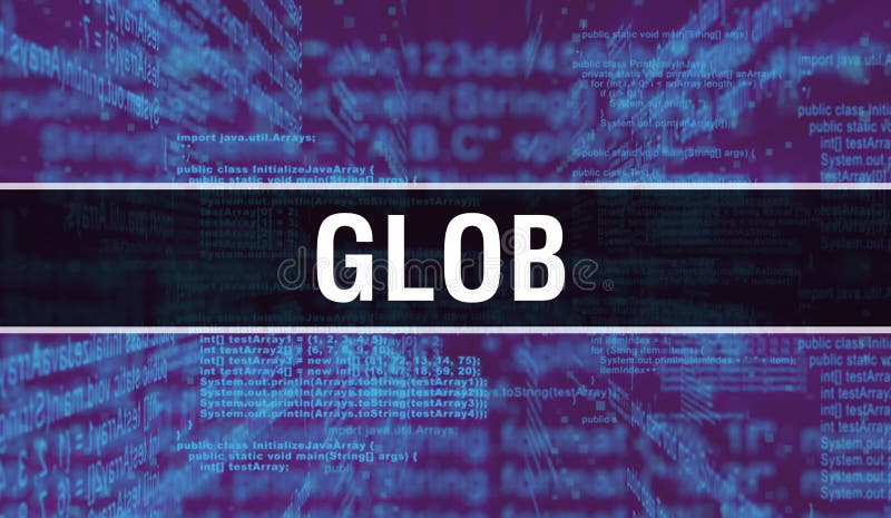Glob with Digital Java Code Text. Glob and Computer Software Coding ...