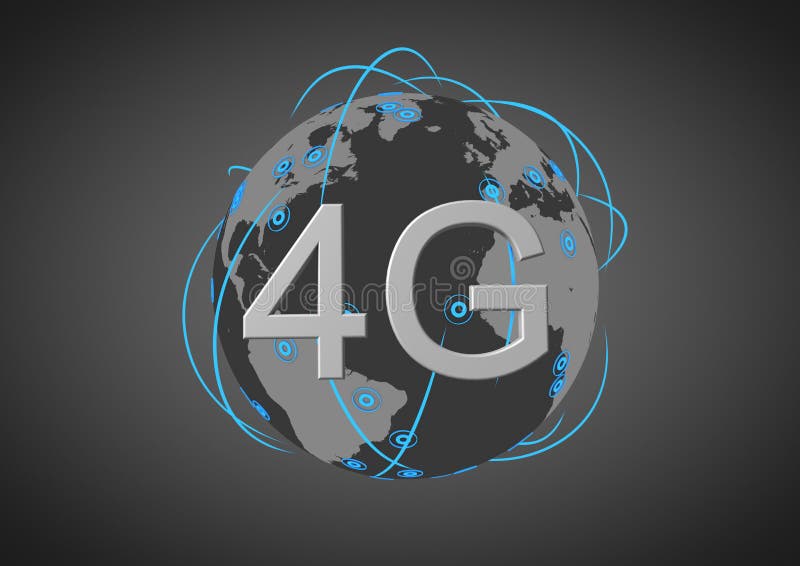 Global 4g network stock illustration. Illustration of connection - 23212176