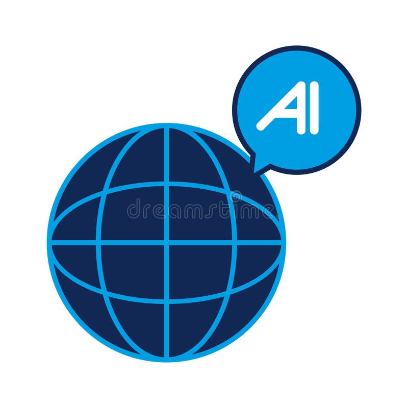 Global Artificial Intelligence Stock Vector - Illustration of digital ...