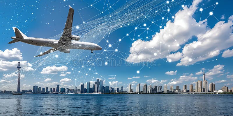 Global Aviation Connectivity: a High-Tech Airplane Navigating through a ...