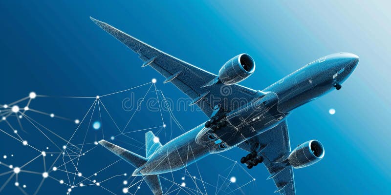 Global Aviation Connectivity: a High-Tech Airplane Navigating through a ...