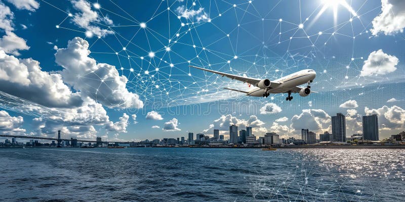 Global Aviation Connectivity: a High-Tech Airplane Navigating through a ...