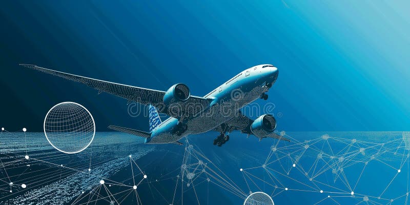 Global Aviation Connectivity: a High-Tech Airplane Navigating through a ...
