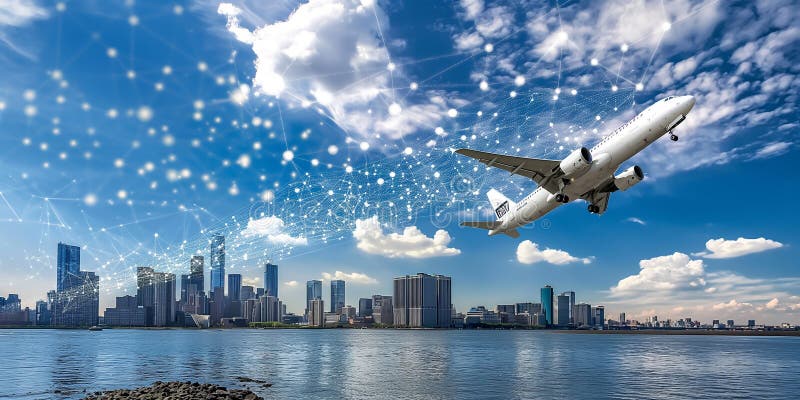 Global Aviation Connectivity: a High-Tech Airplane Navigating through a ...