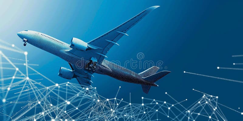 Global Aviation Connectivity: a High-Tech Airplane Navigating through a ...