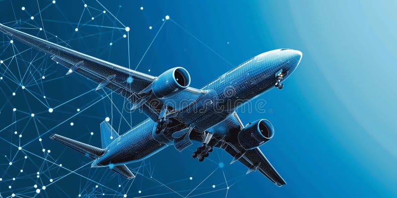 Global Aviation Connectivity: a High-Tech Airplane Navigating through a ...