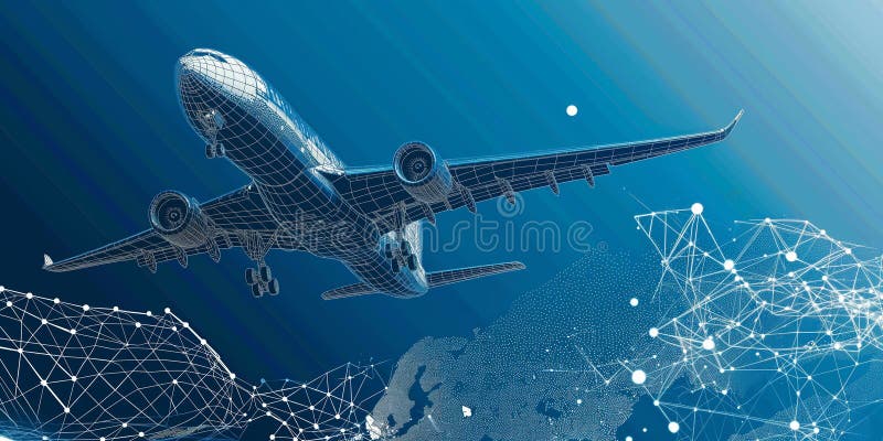Global Aviation Connectivity: a High-Tech Airplane Navigating through a ...