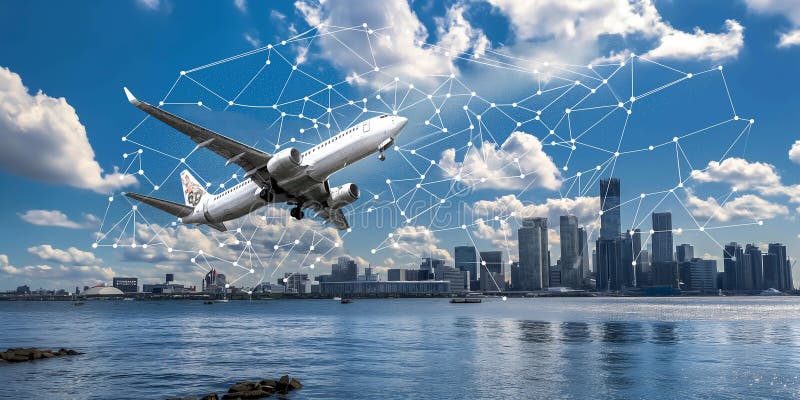 Global Aviation Connectivity: a High-Tech Airplane Navigating through a ...