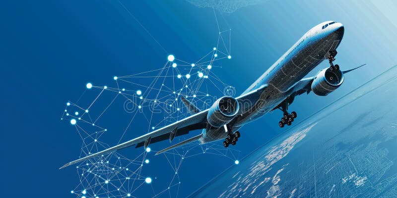 Global Aviation Connectivity: a High-Tech Airplane Navigating through a ...