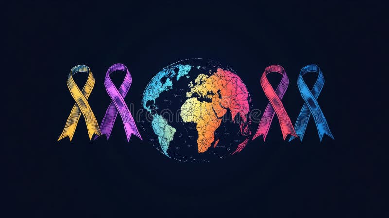 Global Awareness Ribbons Pixel Art Illustration Stock Illustration ...