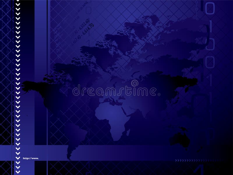 Global Background Series- World Map Stock Illustration - Illustration ...
