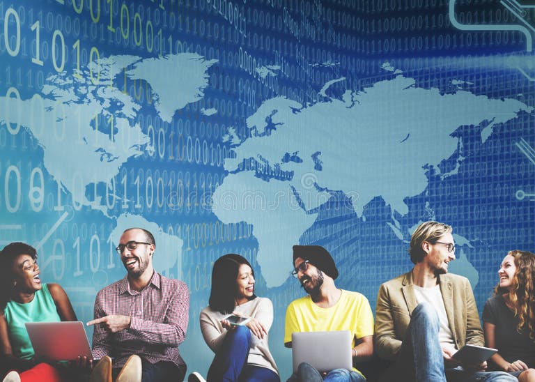 Global Binary Code Digits Technology Software Concept Stock Photo - Image of descent ...