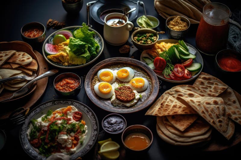 Global Breakfast Delights stock photo. Image of restaurant - 282604624